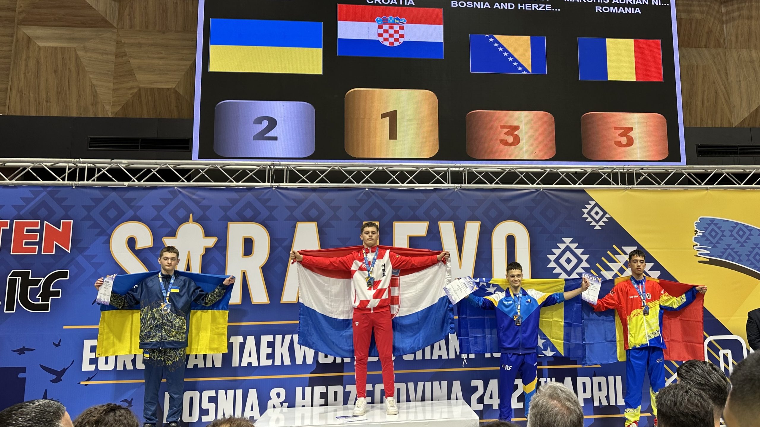 Hrvatska na ITF Taekwondo Europskom Prvenstvu u Sarajevu, Ricardo Ček ...